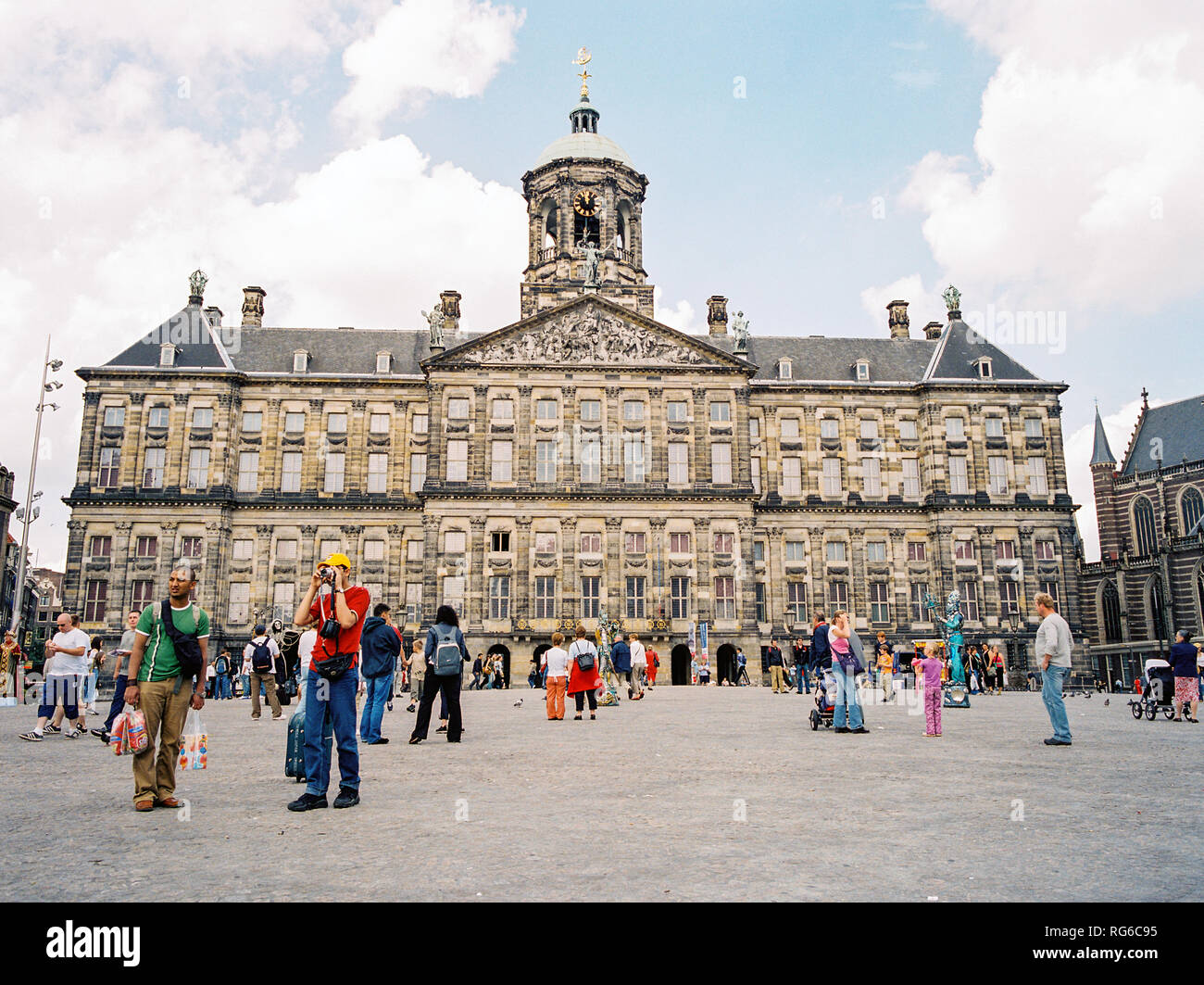 Dam Square with the Paleis op de Dam or Royal palace, Amsterdam, The Netherlands, Holland ...