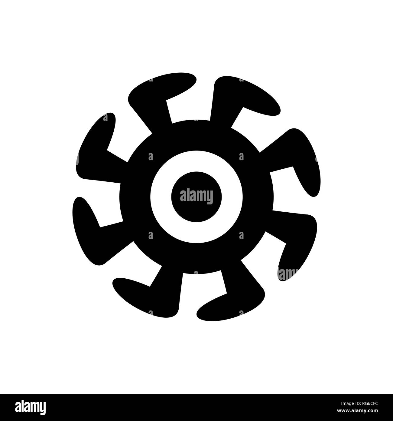 Vintage african figure illustration Cut Out Stock Images & Pictures - Alamy