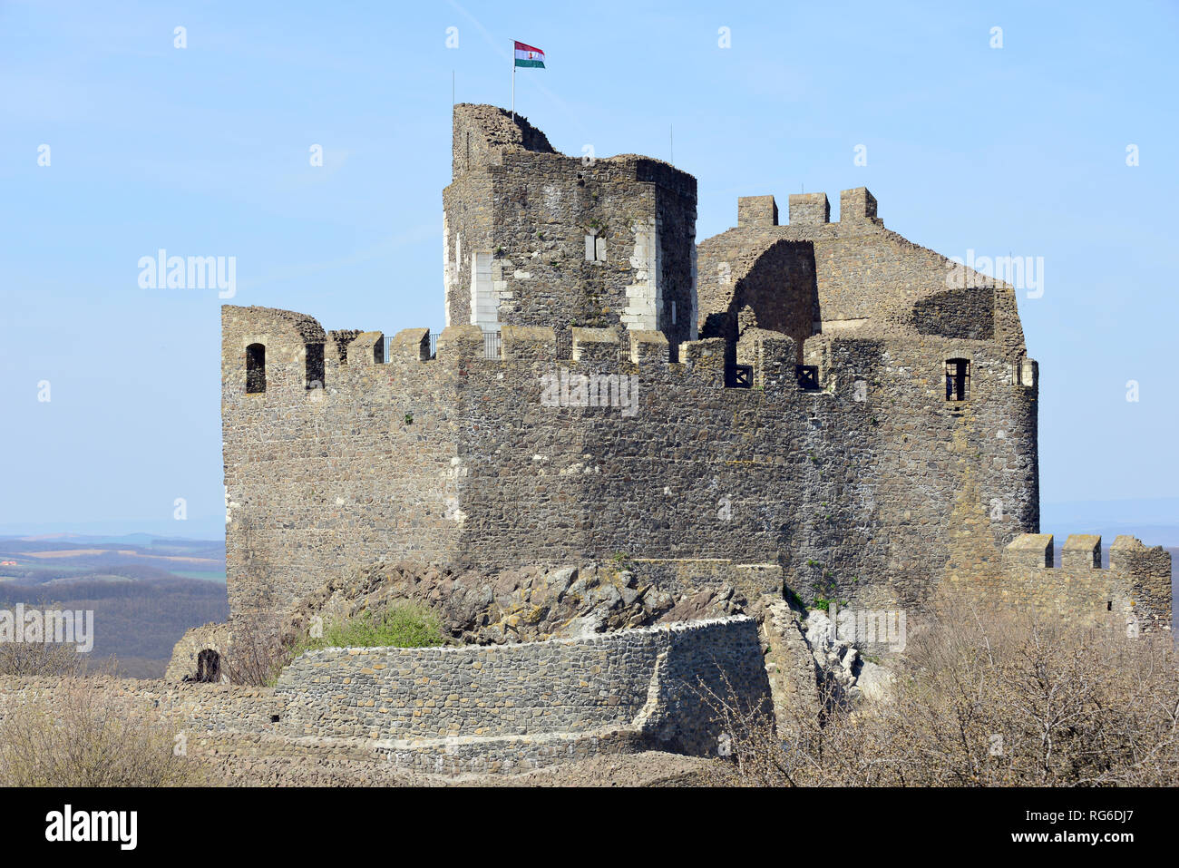 The castle in Holloko, Hungary. A hollókői vár Stock Photo - Alamy