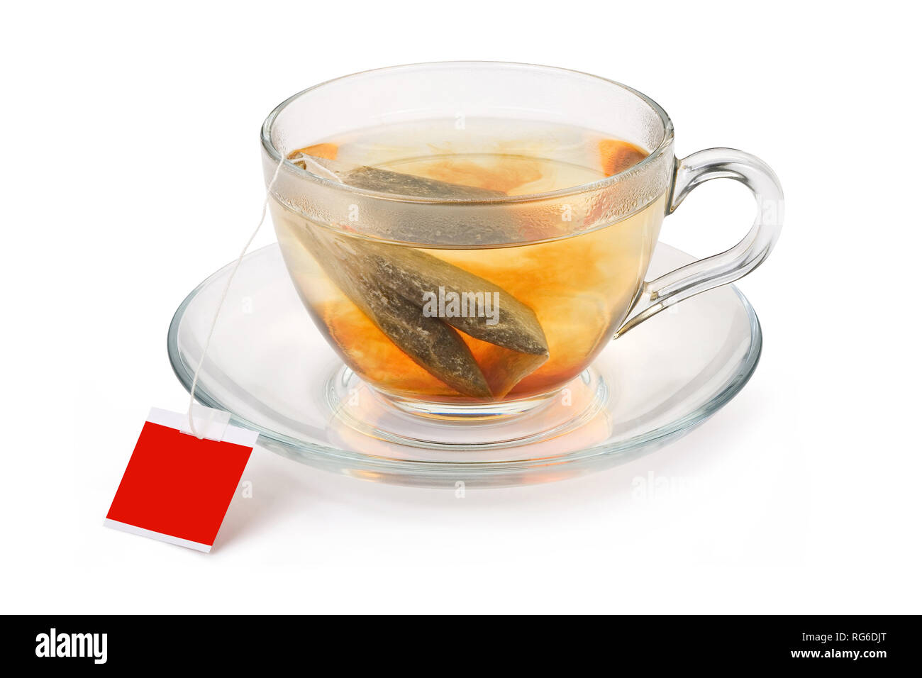 Tea brewing in transparent Cut Out Stock Images & Pictures - Alamy