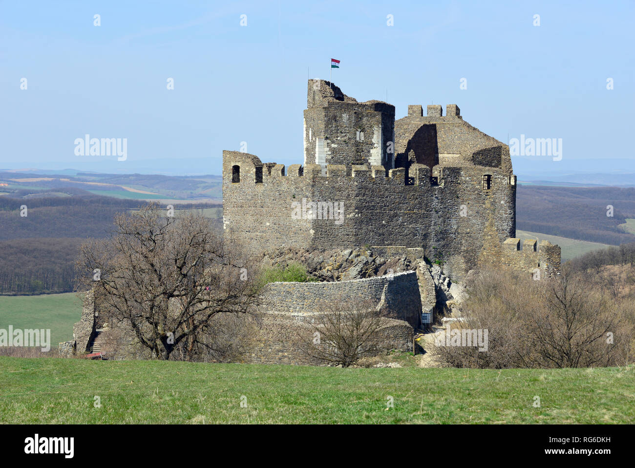 The castle in Holloko, Hungary. A hollókői vár Stock Photo - Alamy