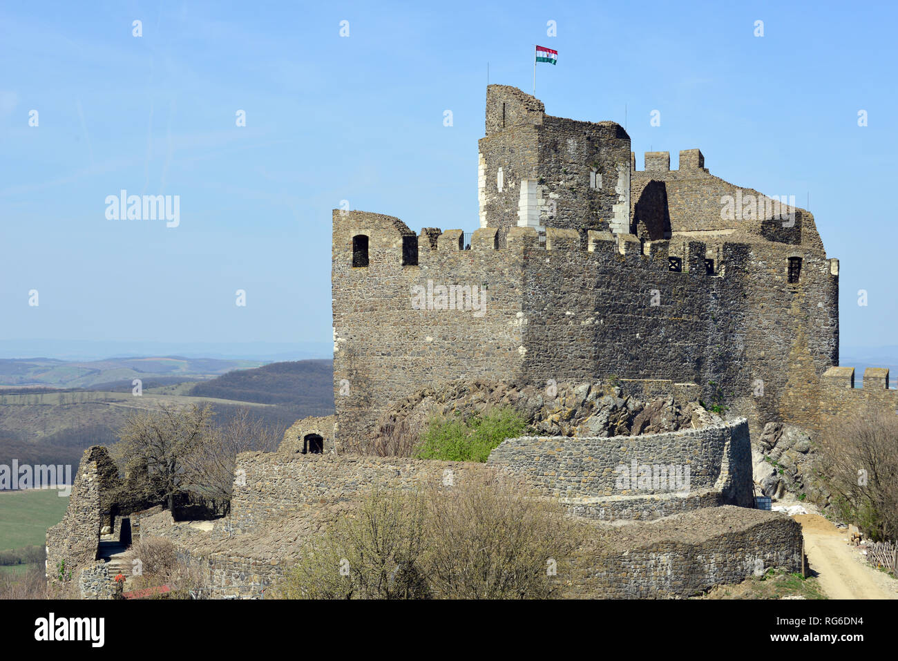 The castle in Holloko, Hungary. A hollókői vár Stock Photo - Alamy