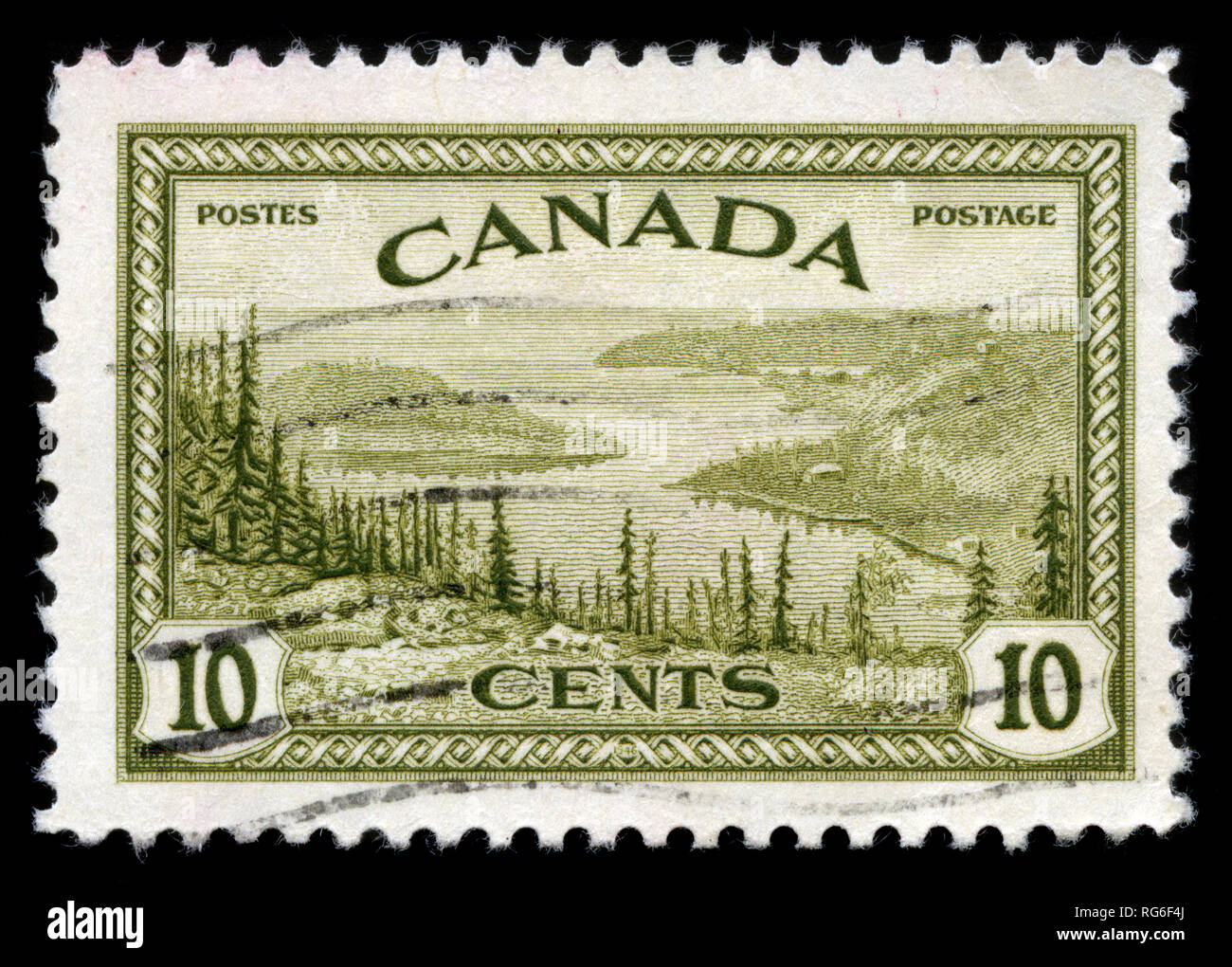 Postage stamp from Canada in the Peace Re-conversion series issued in ...