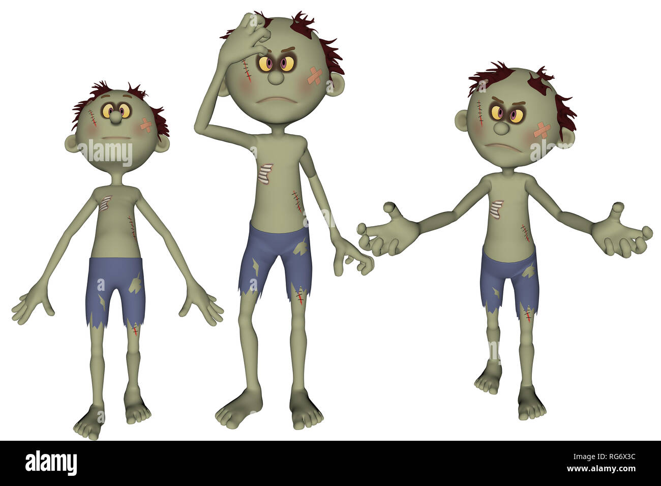Cute Cartoon Zombies For Kids