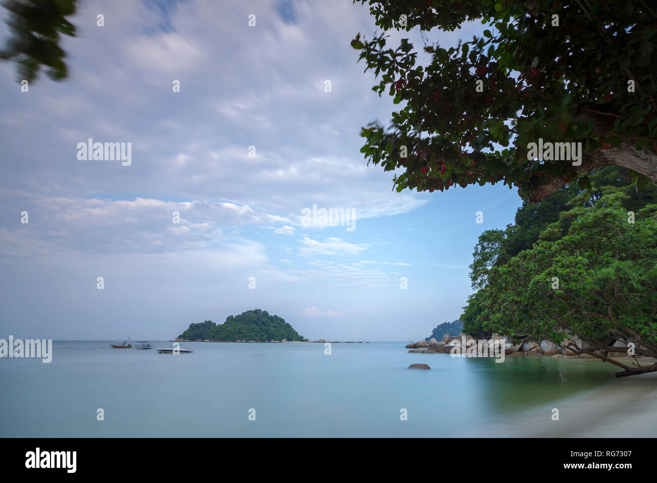 Tropical beach at Pangkor Island, Perak Stock Photo - Alamy