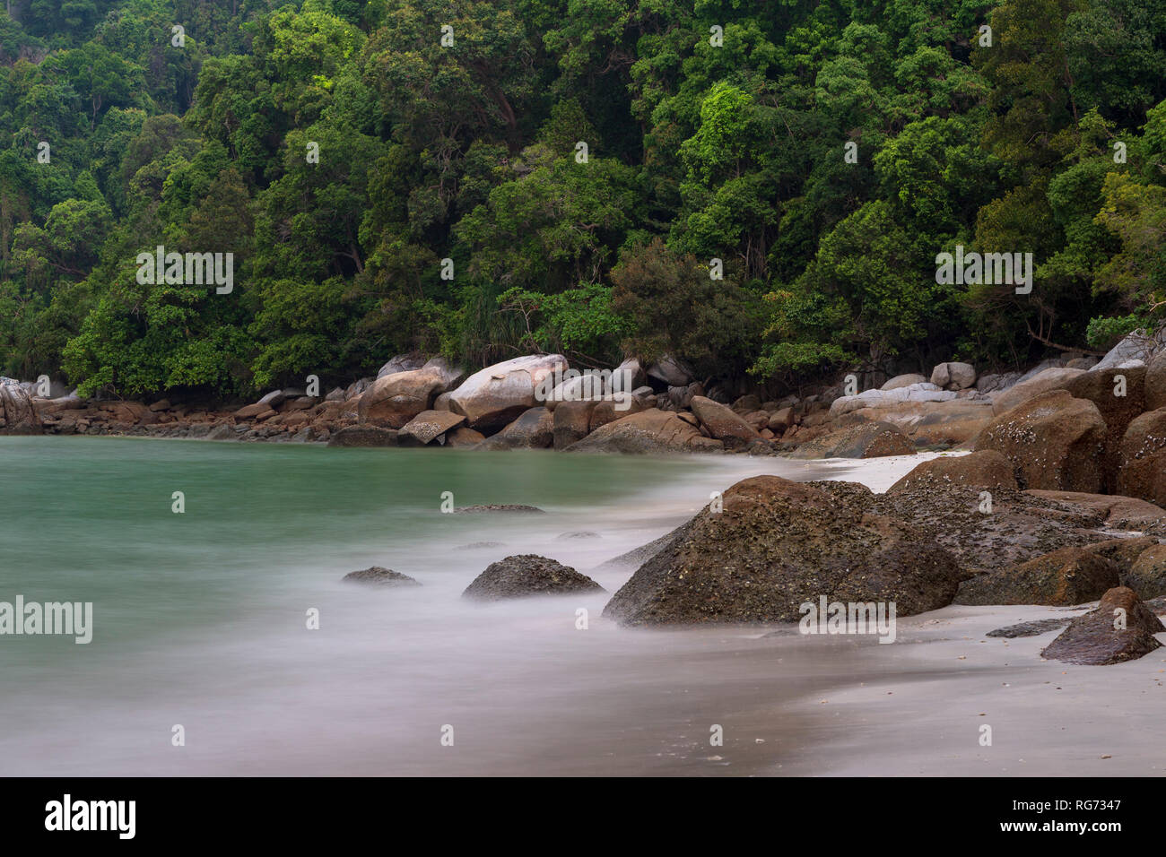 Tropical beach at Pangkor Island, Perak Stock Photo - Alamy