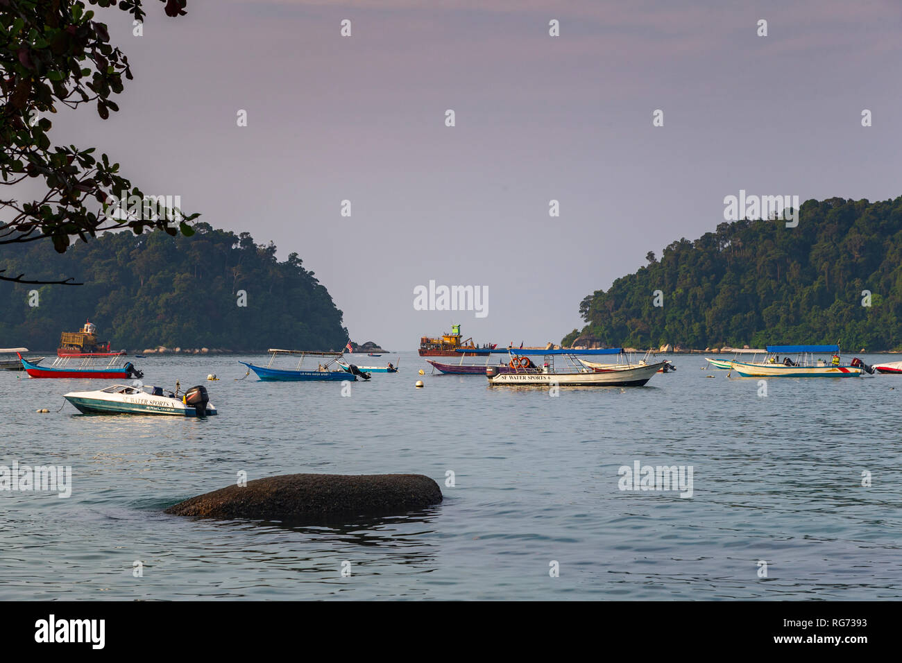 Tropical beach at Pangkor Island, Perak Stock Photo - Alamy