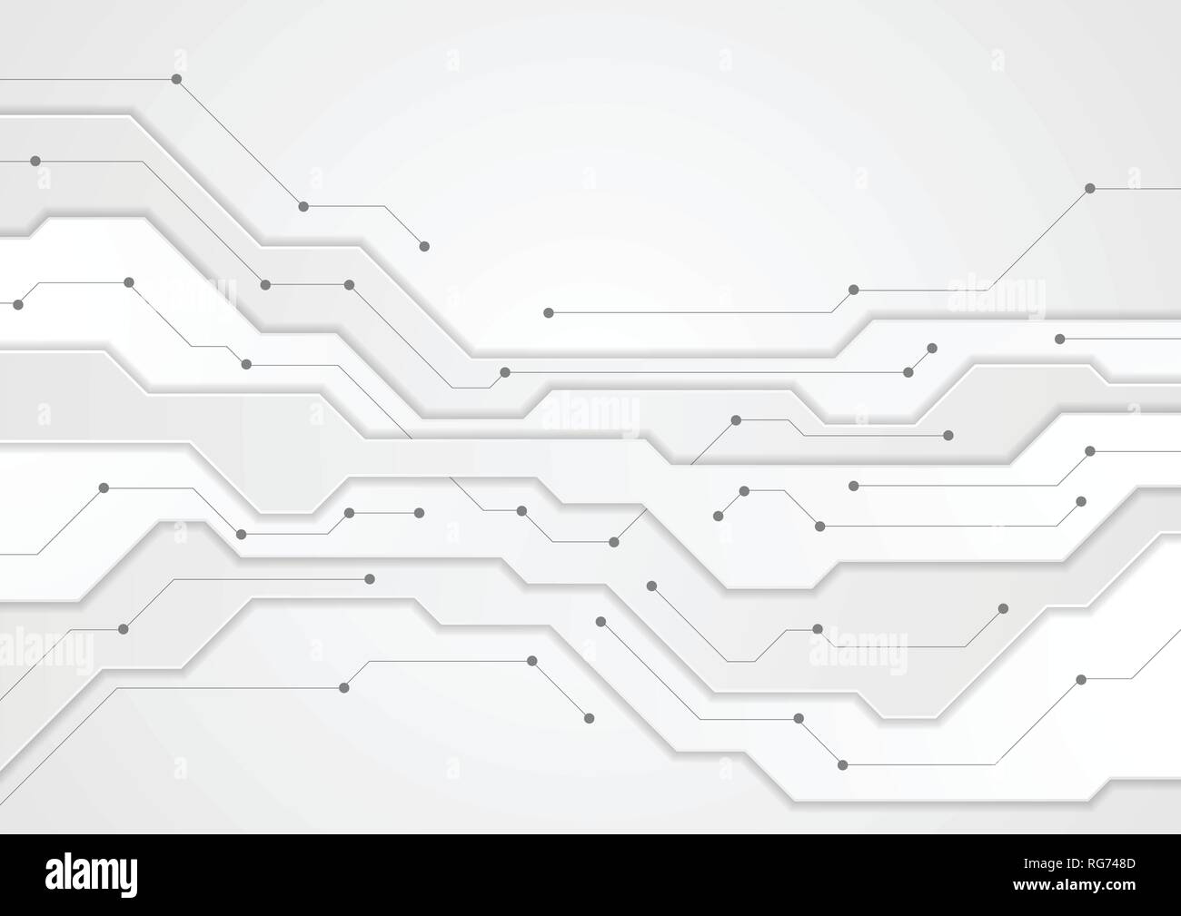 Tech grey futuristic concept abstract background. Vector illustration ...