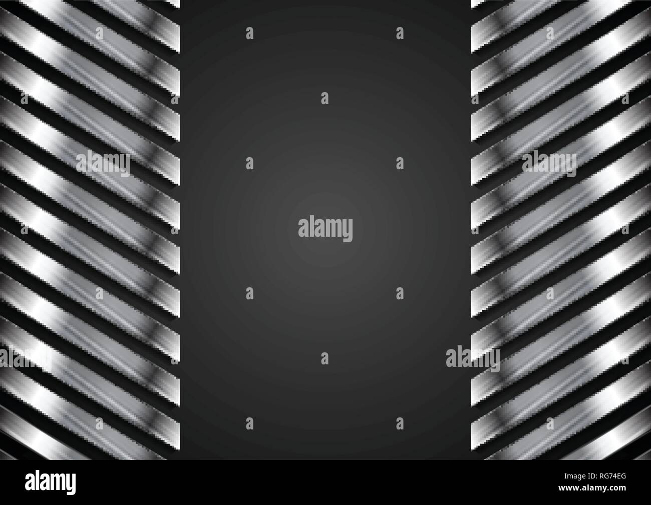 Abstract tech metallic stripes background. Vector illustration Stock ...