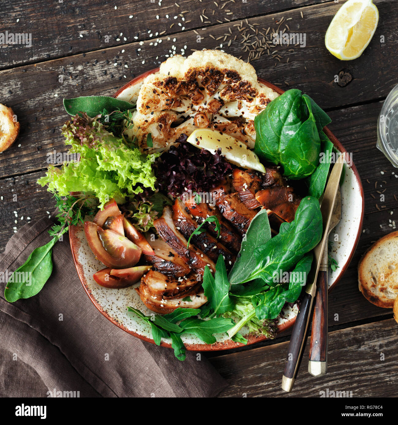 Healthy balanced food dish hi-res stock photography and images - Alamy