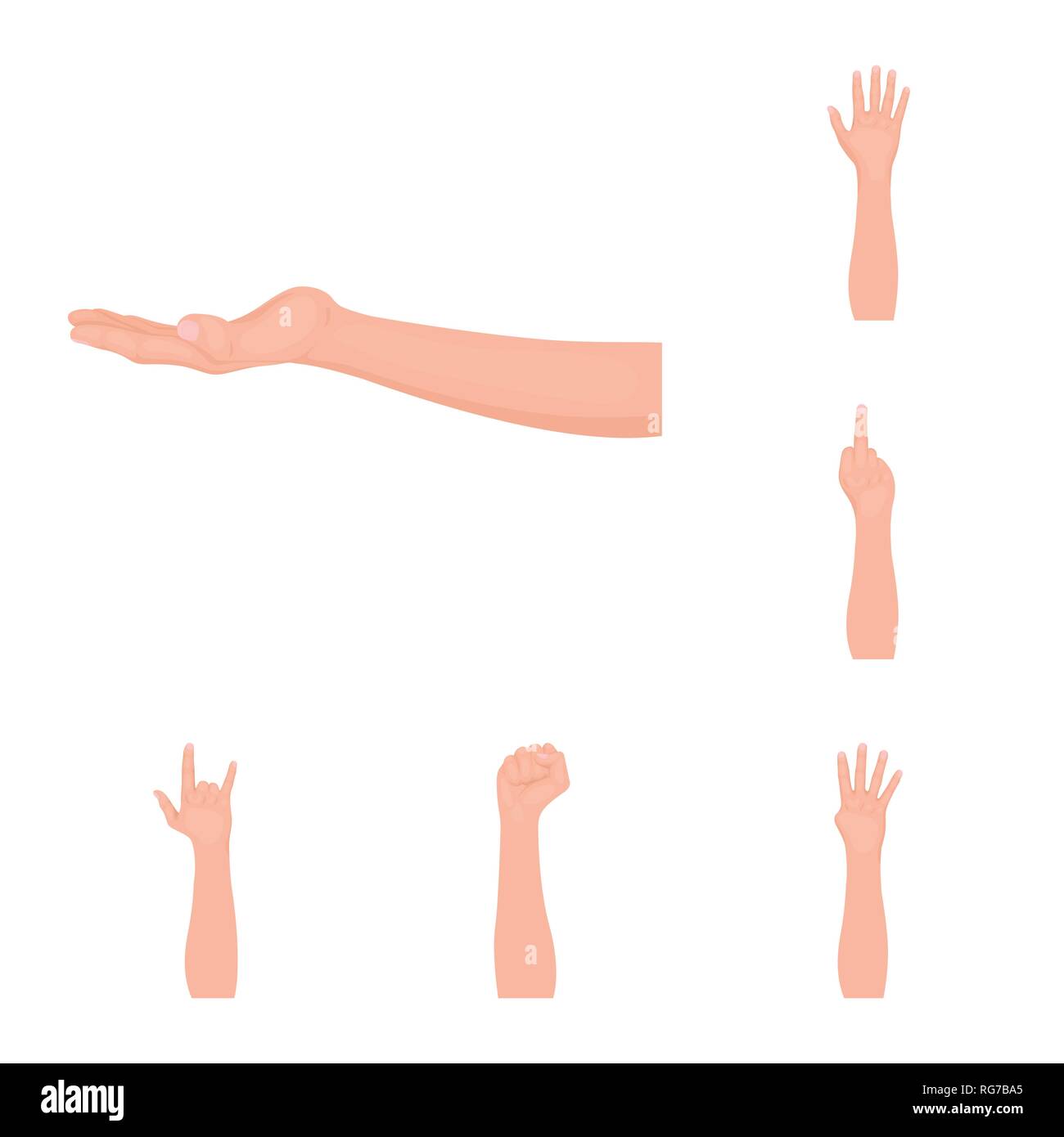 Cartoon Hand And Arm