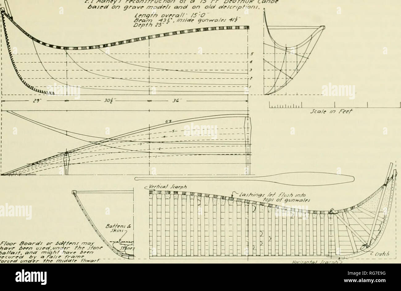 Beothuk canoe hi-res stock photography and images - Alamy