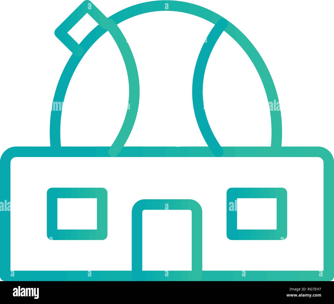 Observatory Vector Icon Sign Icon Vector Illustration For Personal And ...