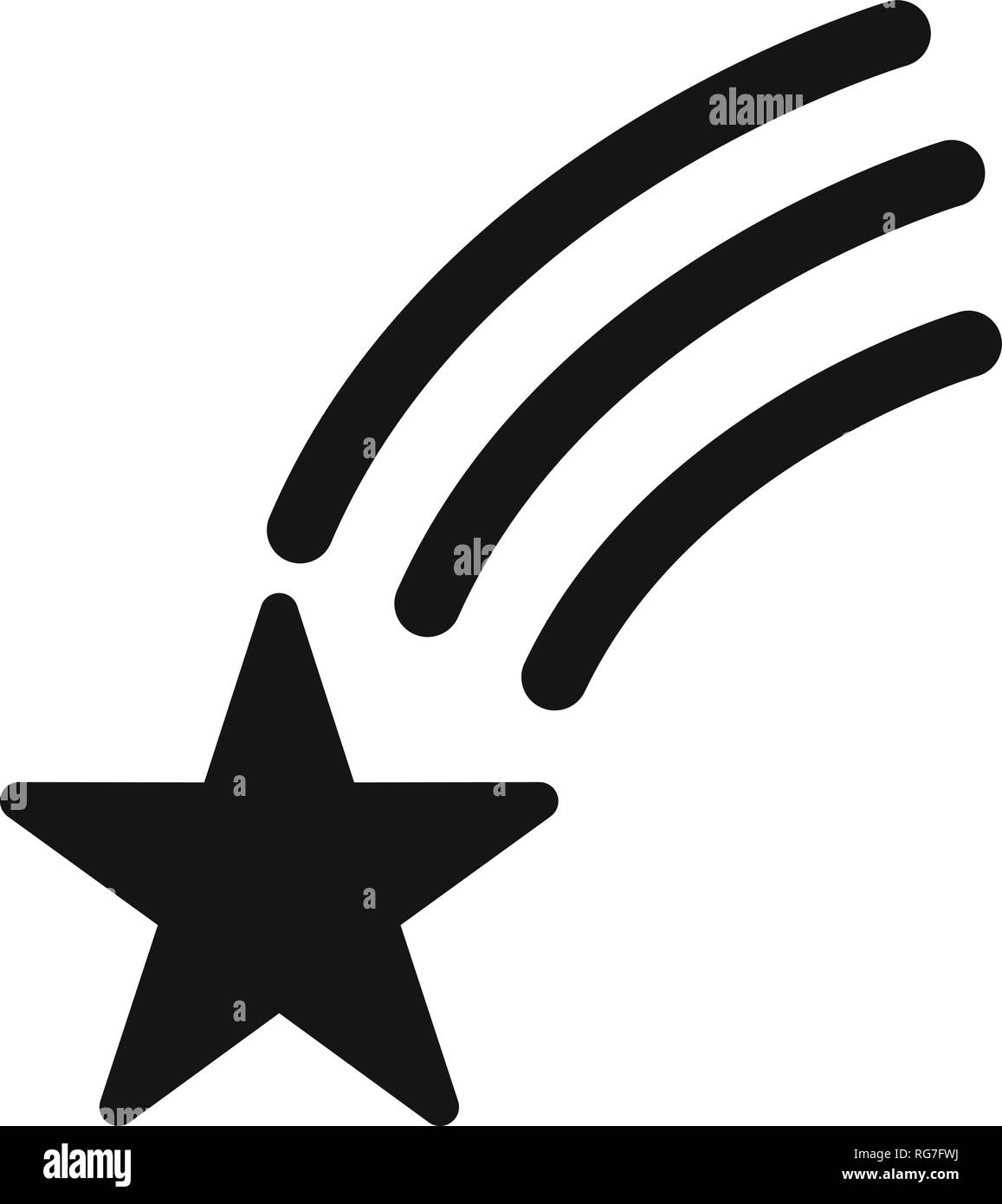 Falling Star Vector Icon Sign Icon Vector Illustration For Personal And ...