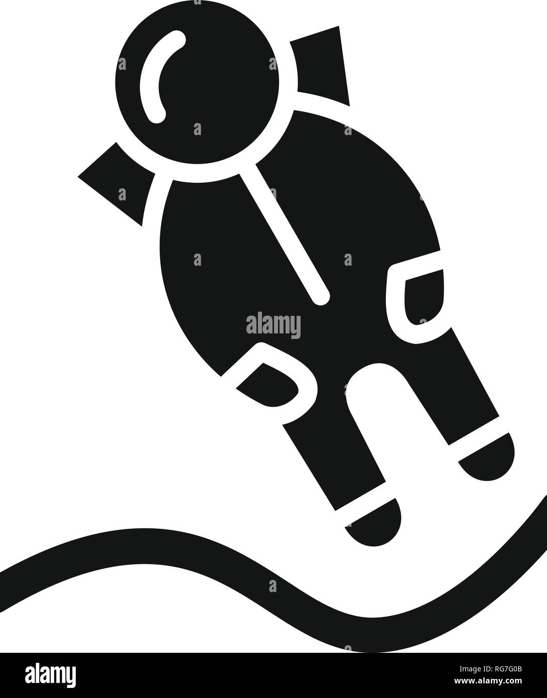 Astronout Landing Vector Icon Sign Icon Vector Illustration For ...