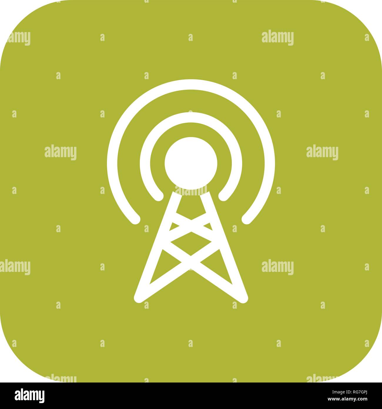Broadcast Vector Icon Sign Icon Vector Illustration For Personal And ...