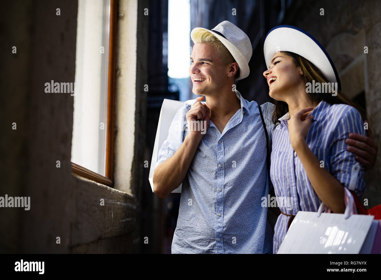 Happy smiling loving couple man hi-res stock photography and images - Alamy