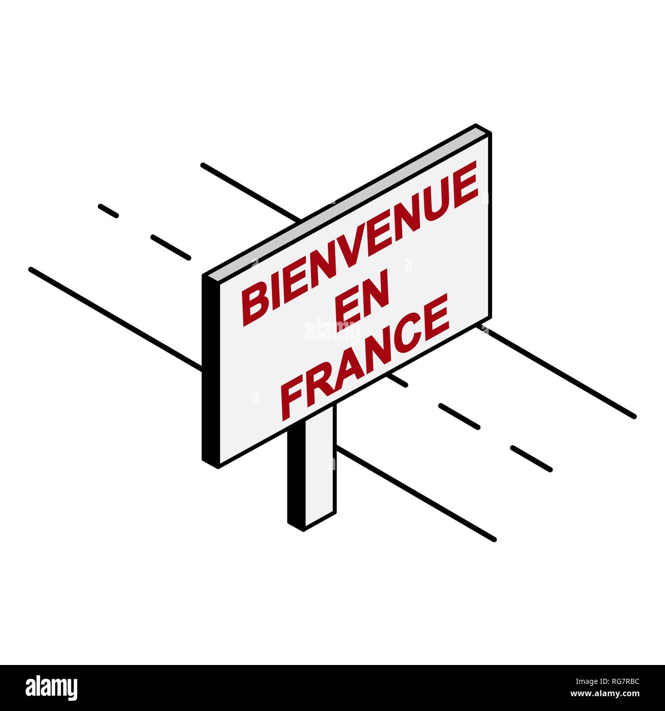 Welcome to france Stock Vector Images - Alamy