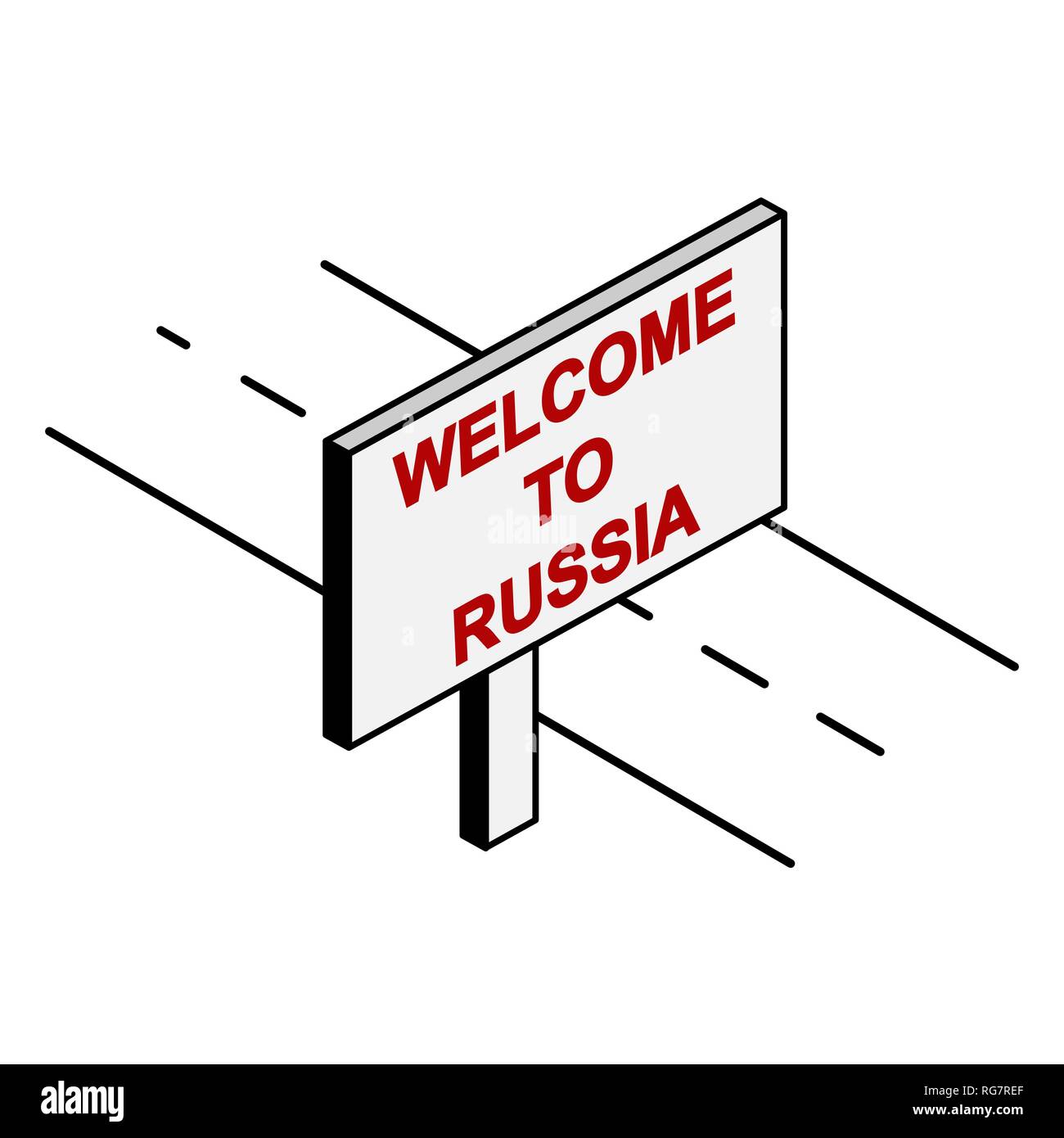 Welcome to russia Cut Out Stock Images & Pictures - Alamy