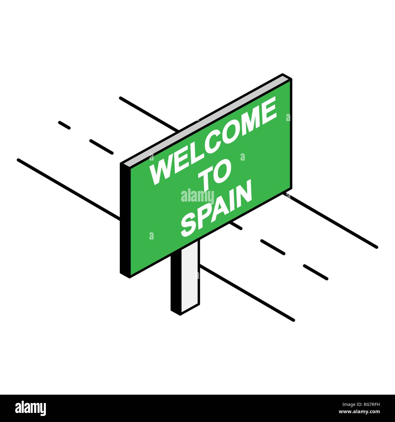 Entry into spain Cut Out Stock Images & Pictures - Alamy