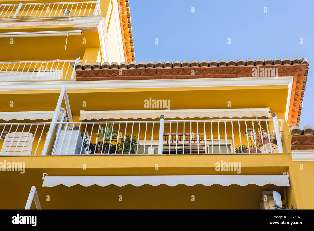 Design, architecture and exterior concept - Modern balconies Stock ...