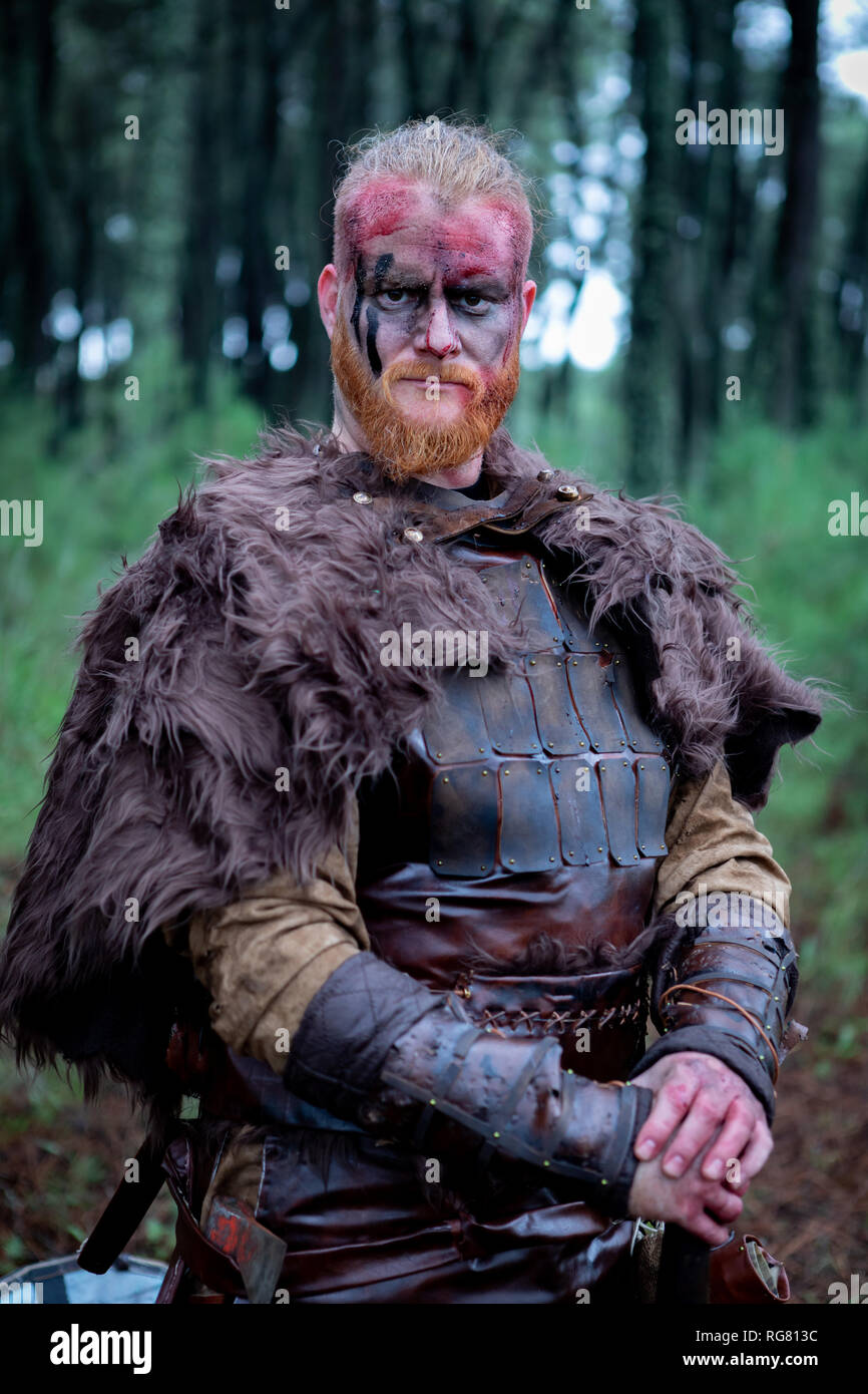Men in viking costume angry hi-res stock photography and images - Alamy