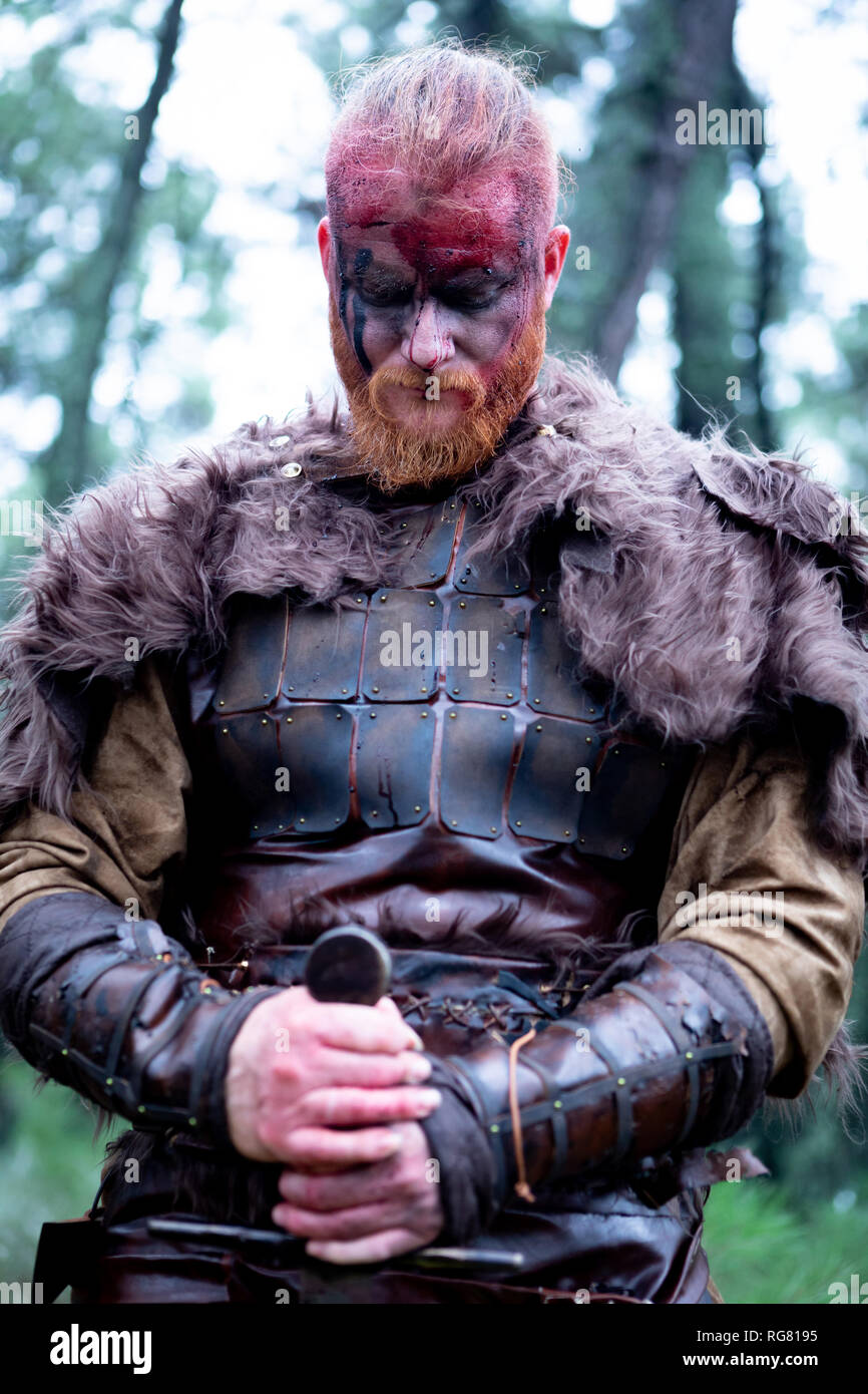 Angry men in viking costume hi-res stock photography and images - Alamy