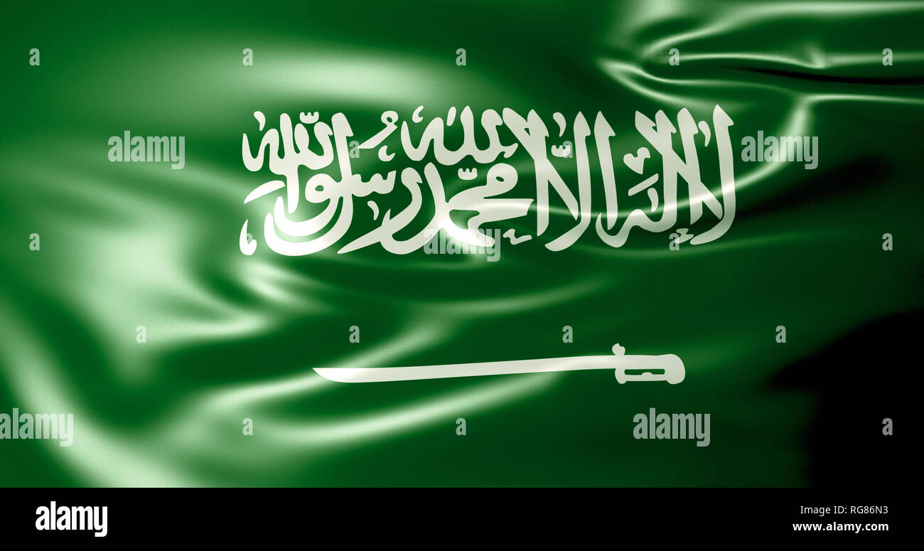 Riyadh flag hi-res stock photography and images - Alamy