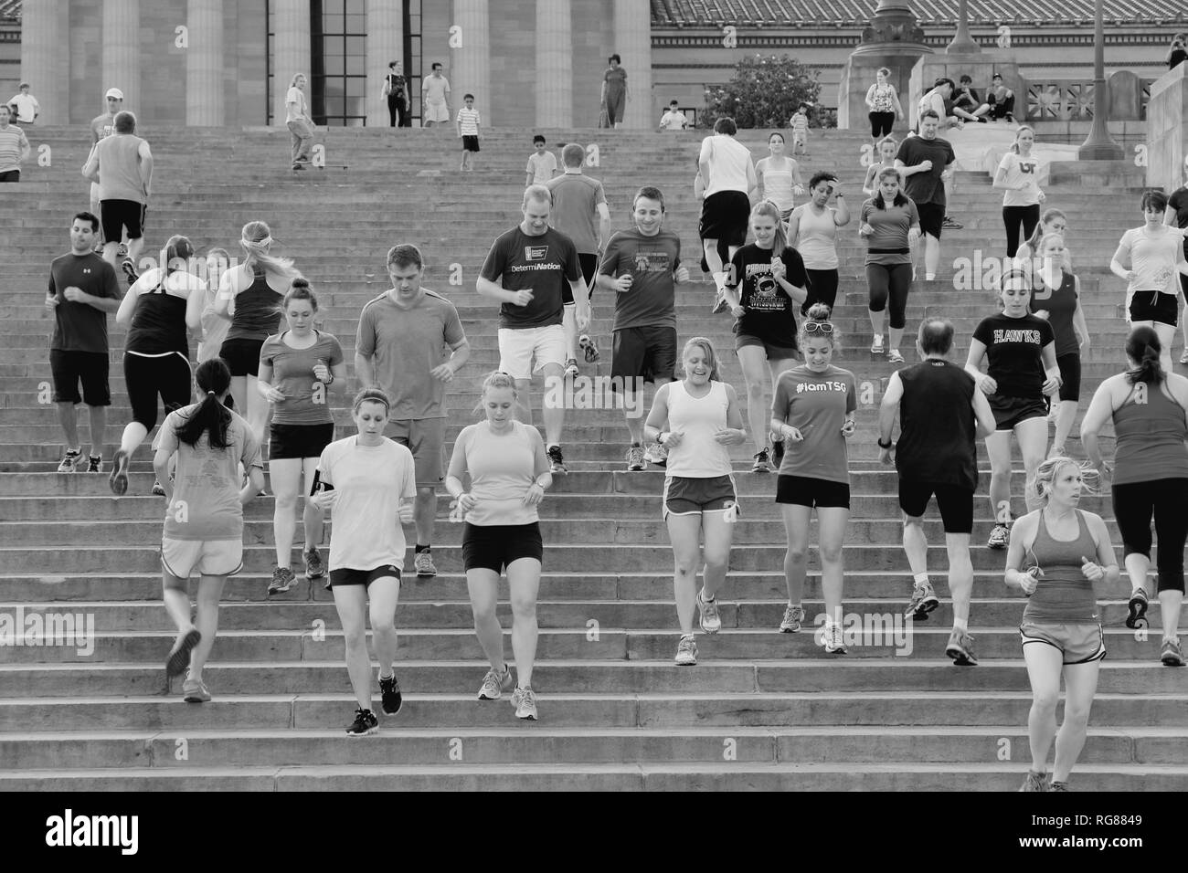 Rocky Running Stairs