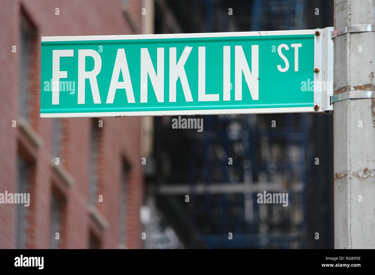Franklin street street sign hi-res stock photography and images - Alamy