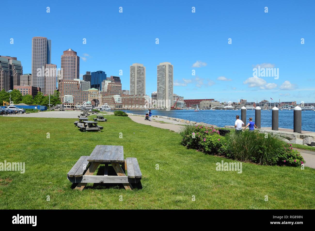 Boston skyline - city in Massachusetts, United States of America Stock ...