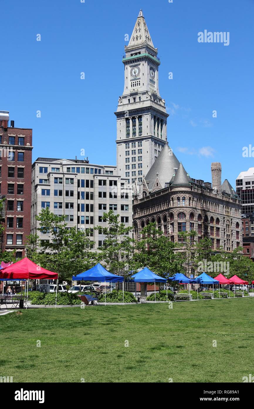 Boston old town - city in Massachusetts, United States of America Stock ...