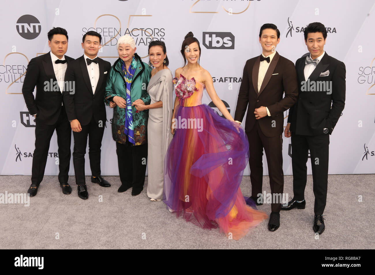 Los Angeles, Ca, USA. 27th Jan, 2019. Jon M. Chu, Ronny Chieng, Lisa Lu ...