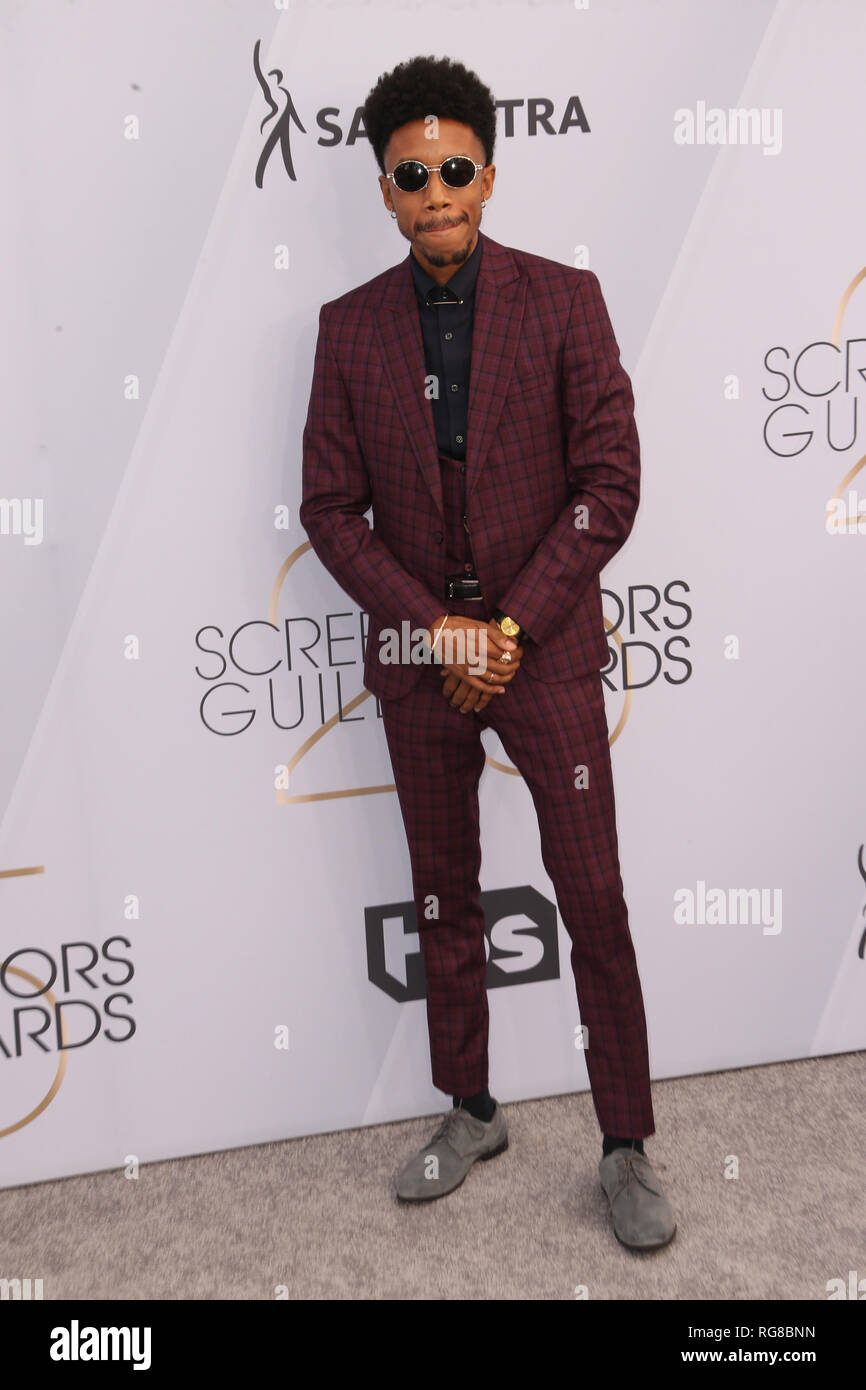 Los Angeles, Ca, USA. 27th Jan, 2019. Darrell Britt-Gibson at The 25th ...