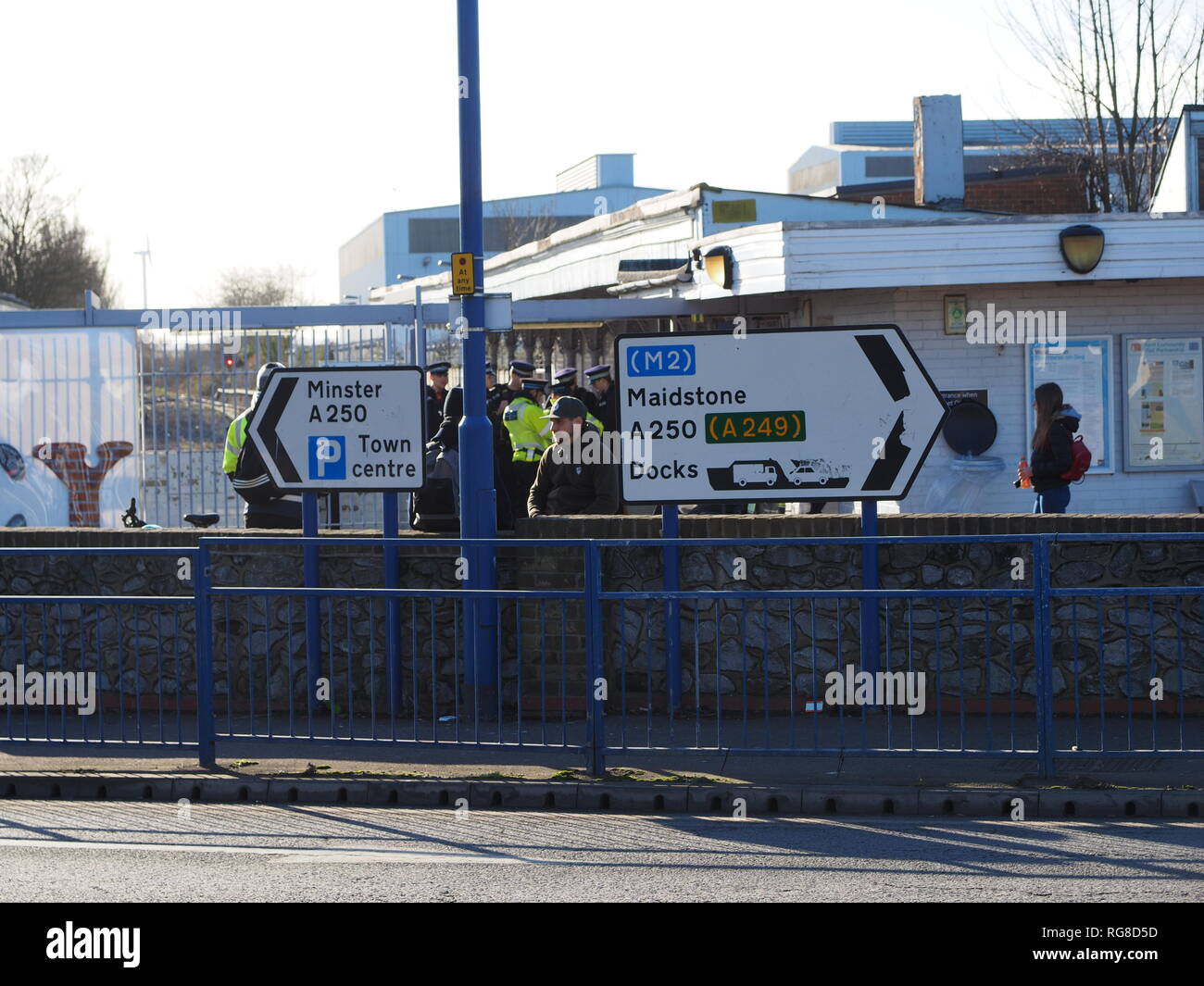 Sheerness, Kent, UK. 28th January, 2019. Medical incident involving a ...