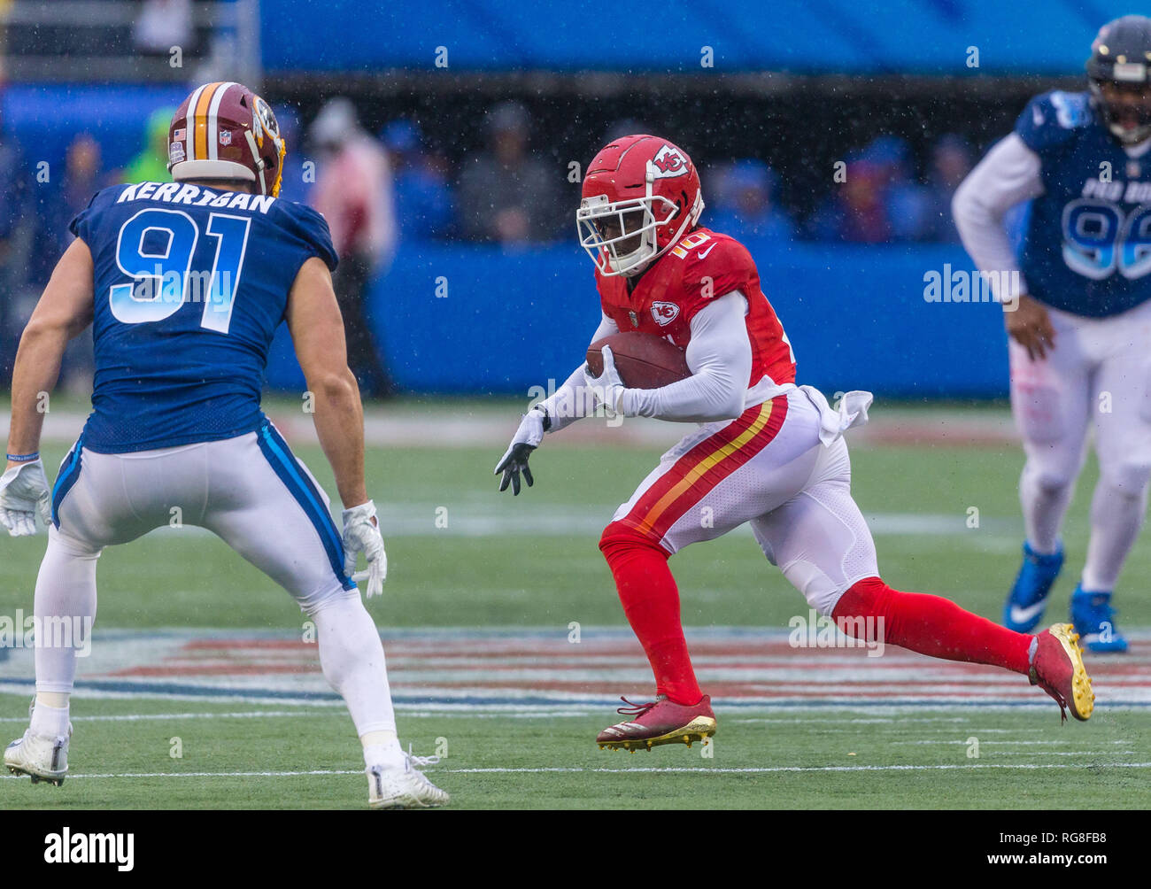 Orlando, Florida, USA. 27th Jan, 2019. AFC wide receiver Tyreek Hill ...