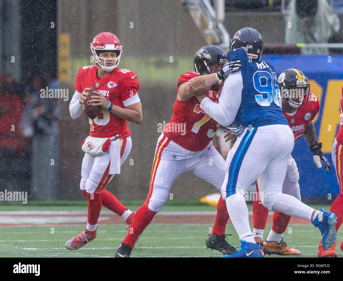 Orlando, Florida, USA. 27th Jan, 2019. AFC quarterback Patrick Mahomes ...