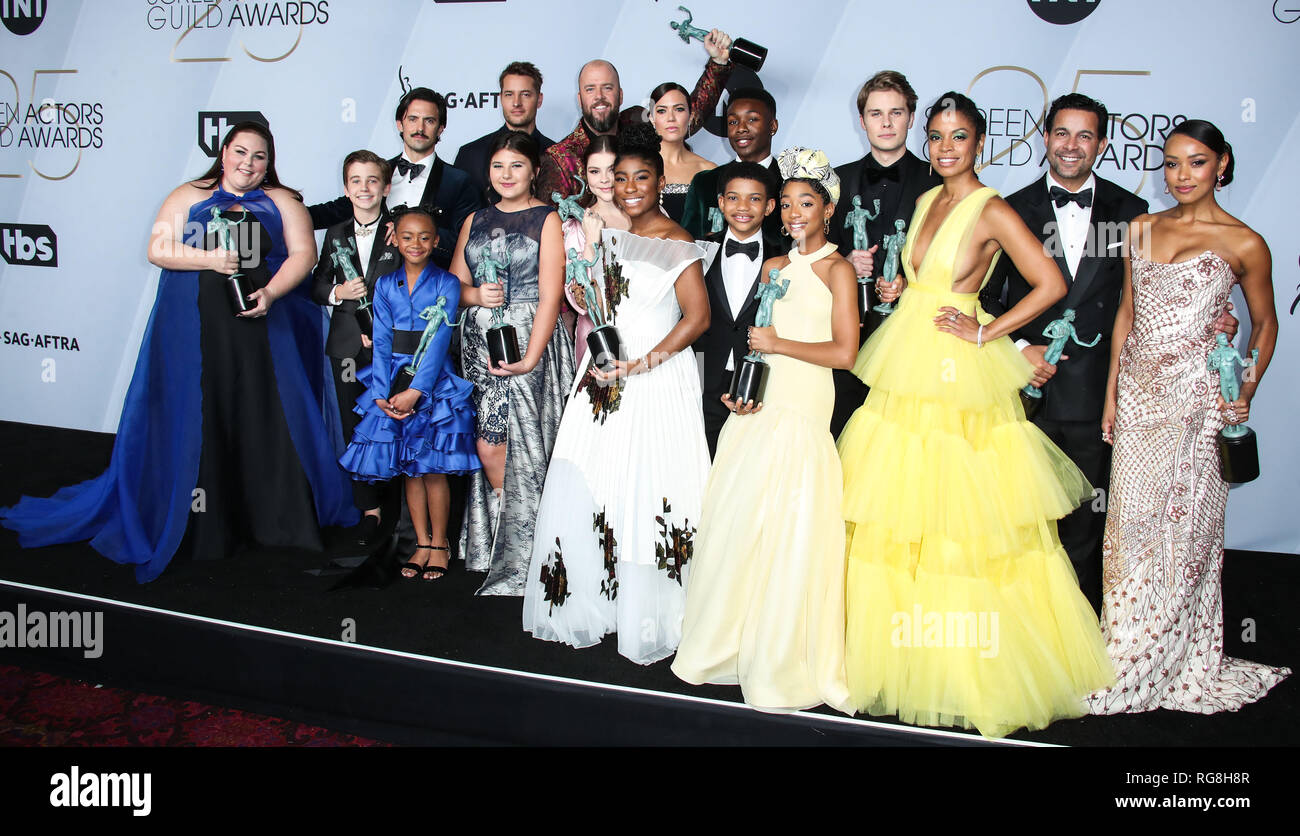 Los Angeles, California, USA. 27th Janaury 2019. Niles Fitch, Faithe ...