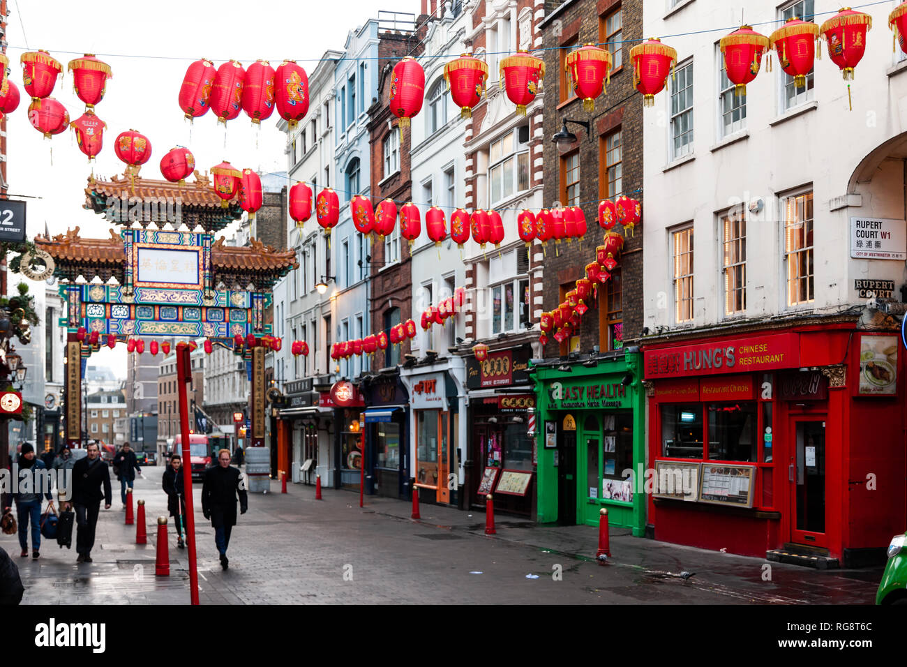 London, England - January 24, 2019. Located in the City of Westminster ...