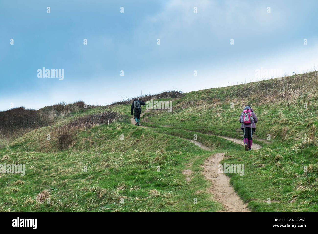 Climbing up steep footpath hi-res stock photography and images - Alamy
