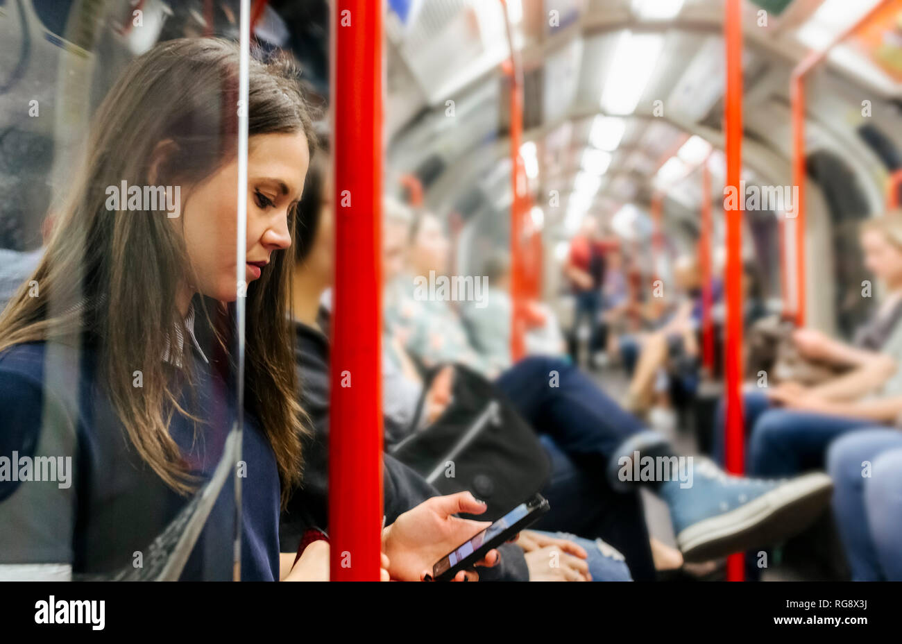Train phone hi-res stock photography and images - Alamy