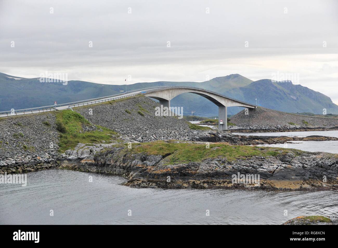 Norway Atlantic Road. National Tourist Route. Storseisundet Bridge ...