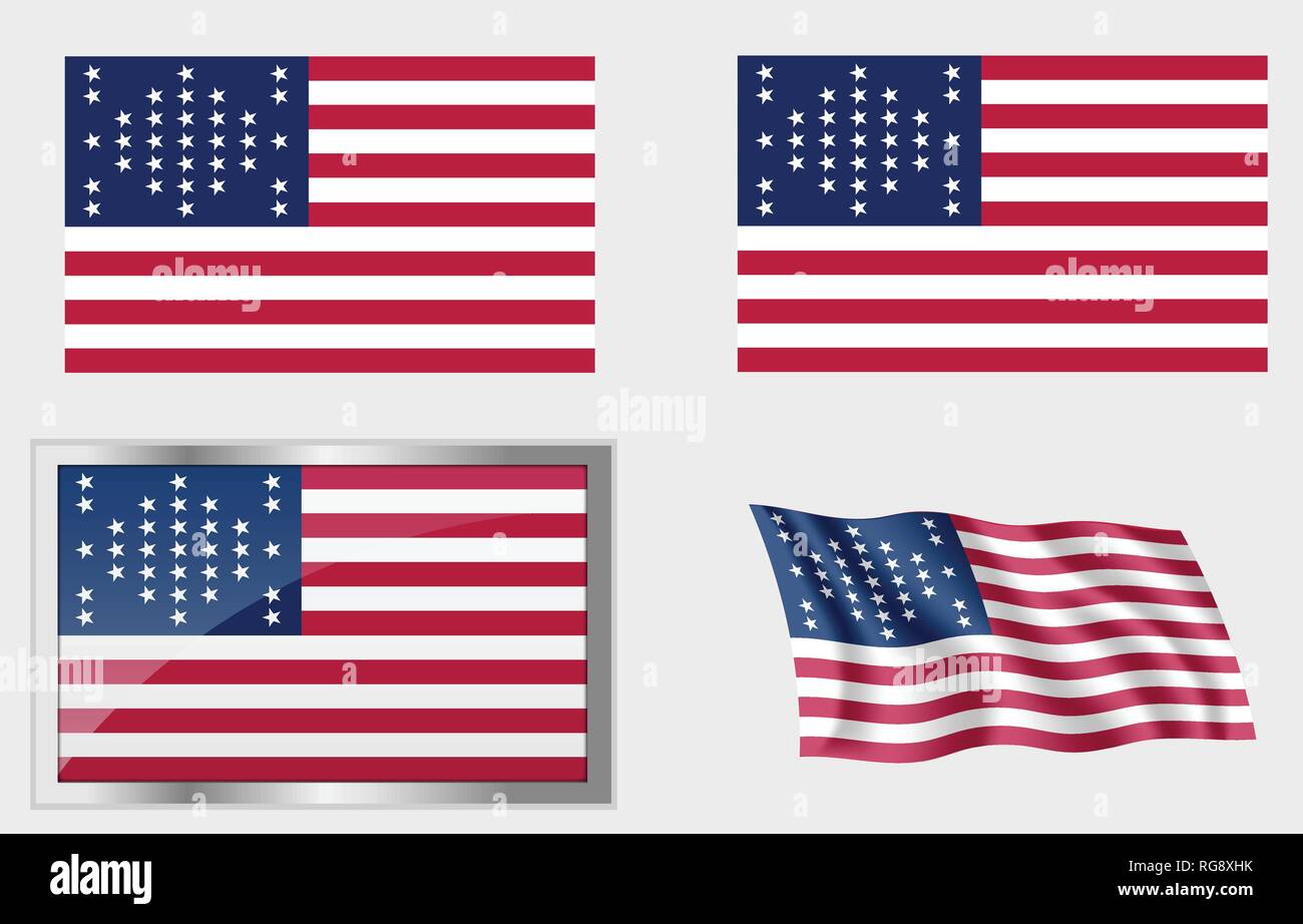 33 star flag hi-res stock photography and images - Alamy