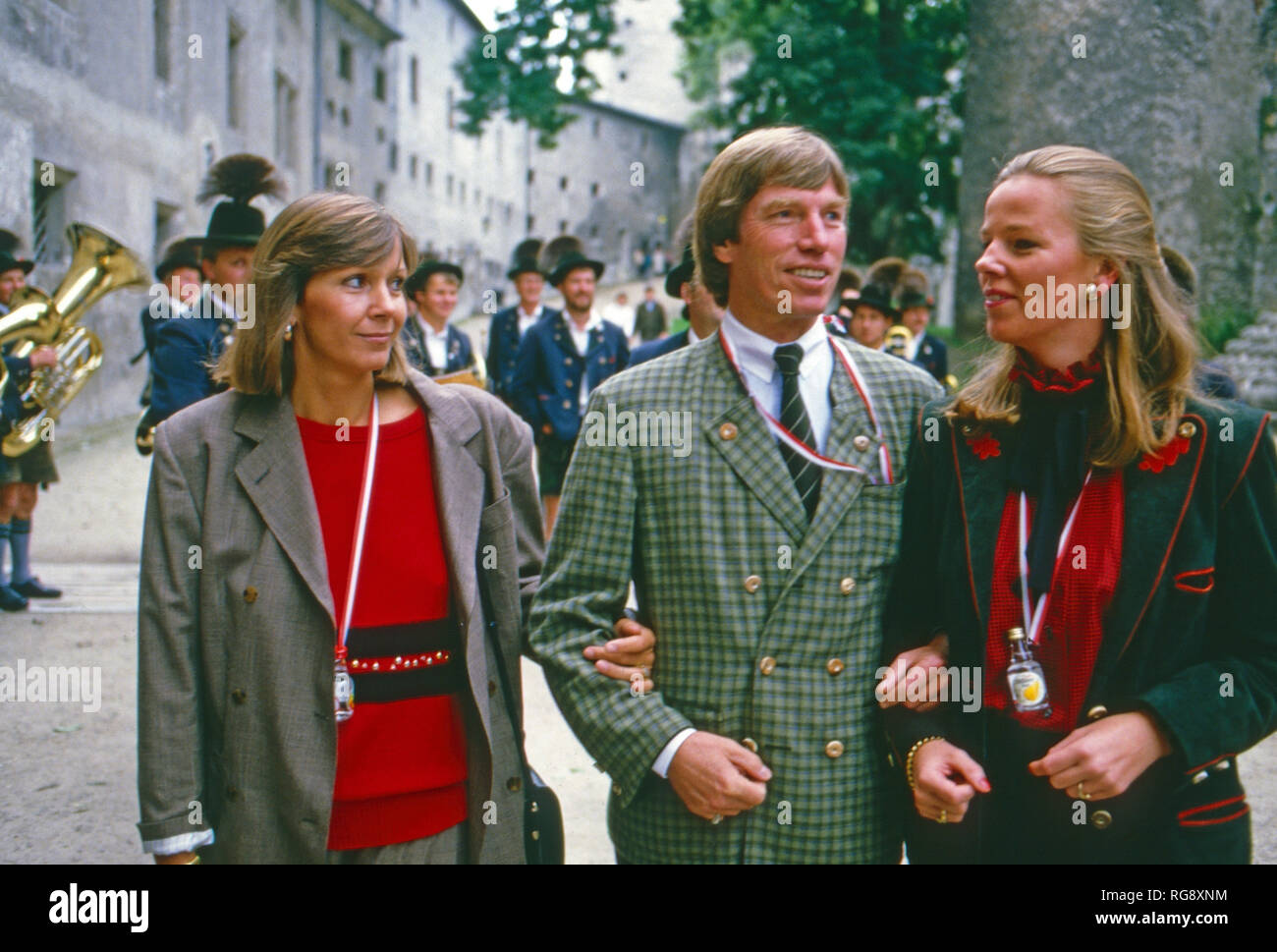Leopold Poldi Prinz von Bayern bei einer Brunchfeier auf der Festung ...