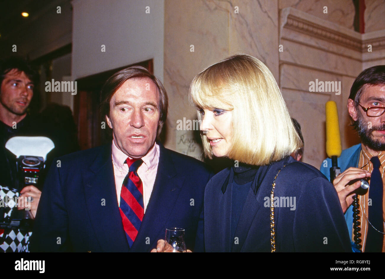 Fußballspieler Günter Netzer bei einer Abendveranstaltung, Deutschland ...