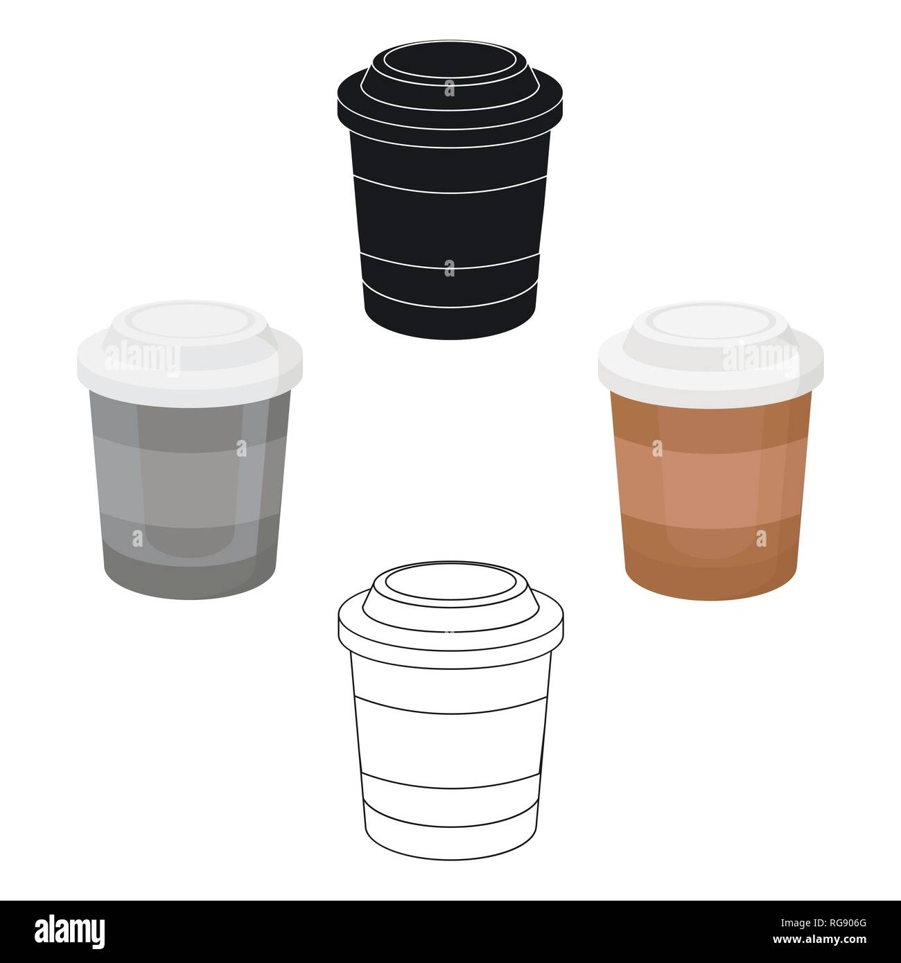 Coffee vector illustration icon in cartoon design Stock Vector Image ...