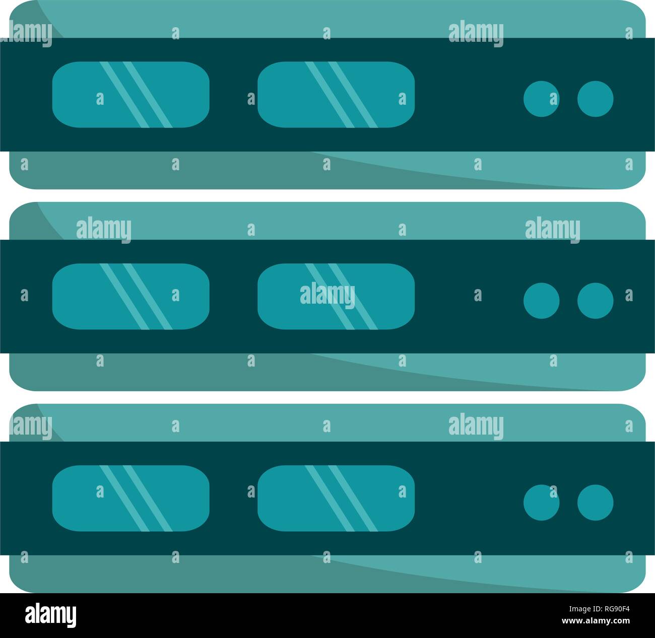 Servers database technology isolated Stock Vector Images - Alamy