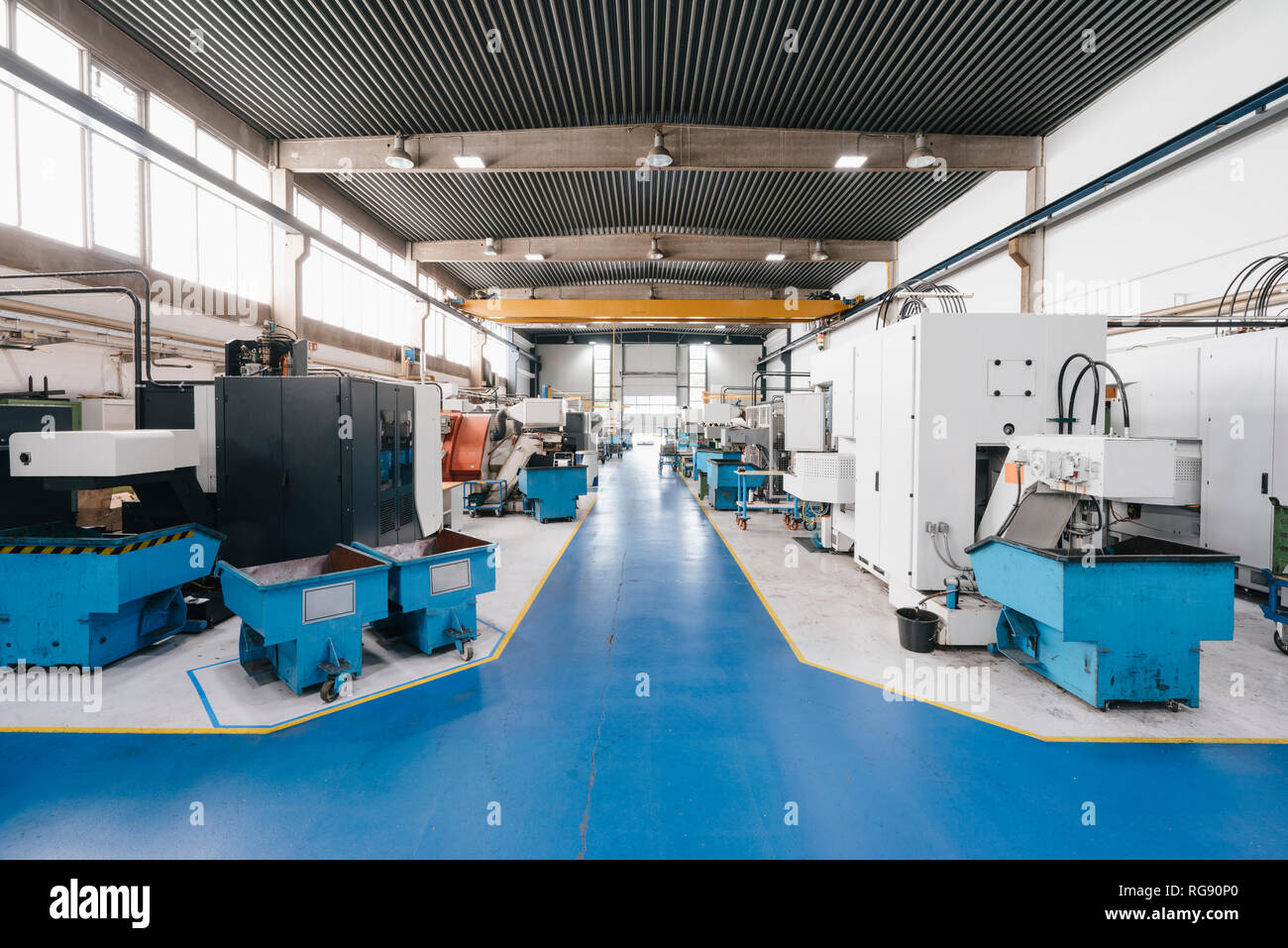 Interior of a factory workshop Stock Photo - Alamy