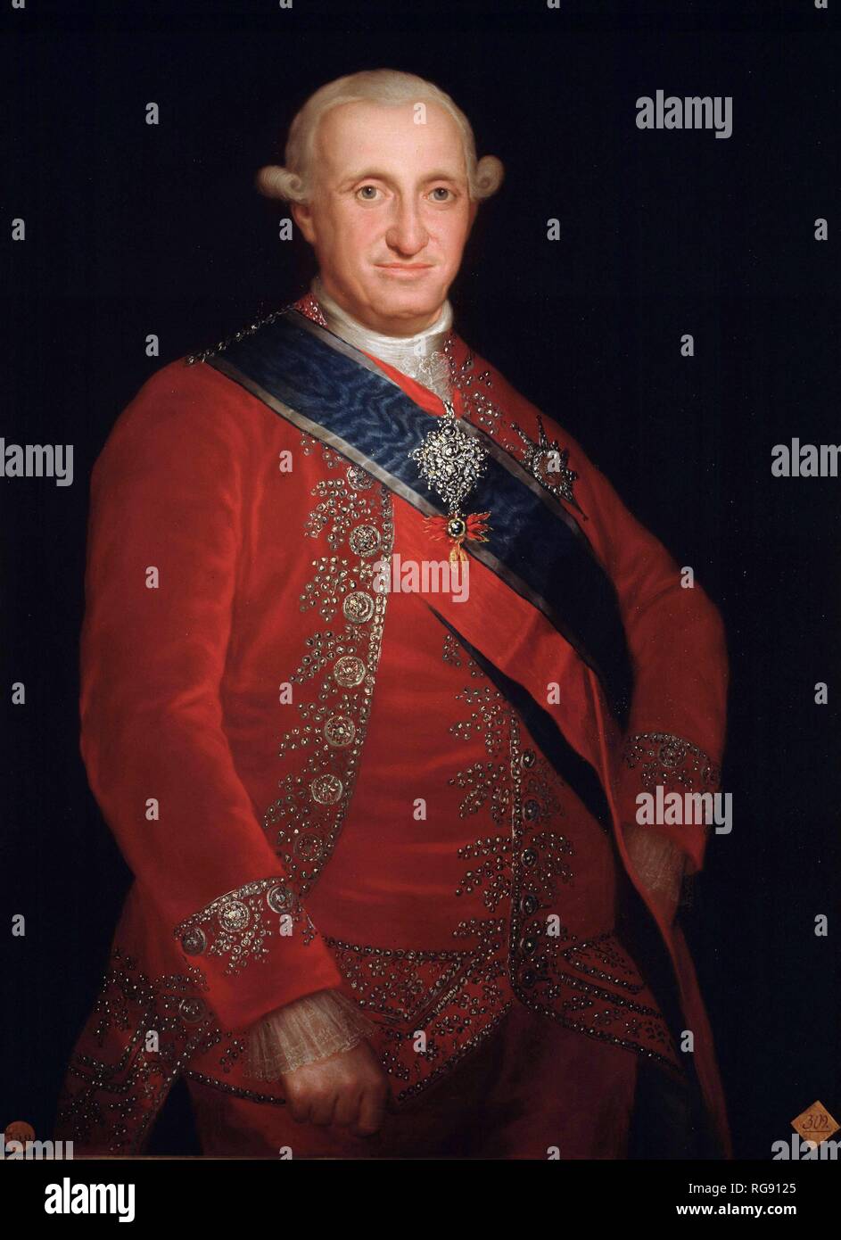 CARLOS IV REY DE ESPAÑA. 1748-1819 COPIA RETRATO DE FRANCISCO DE GOYA ...