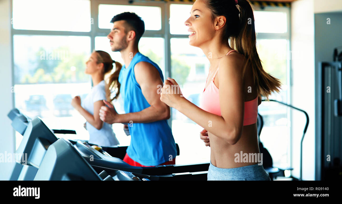 Treadmill in gym hi-res stock photography and images - Alamy